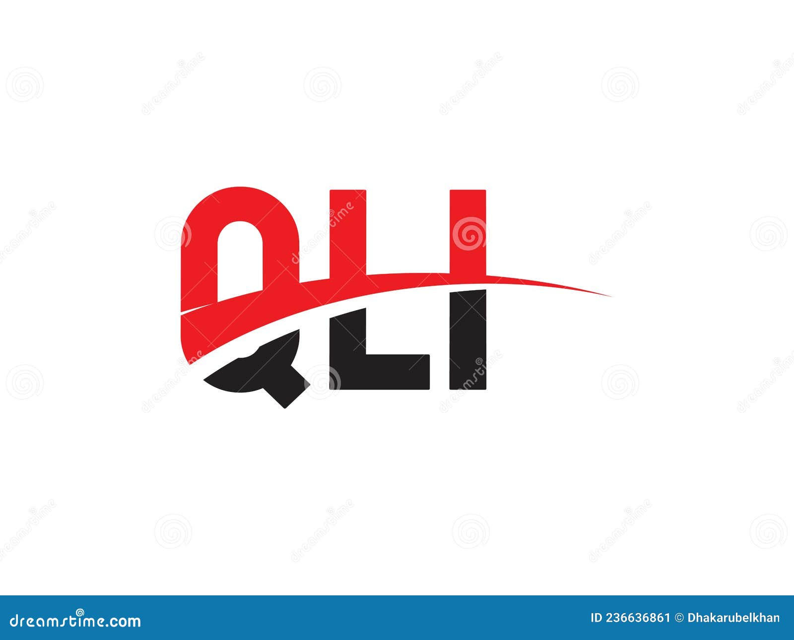 QLI Letter Initial Logo Design Vector Illustration Stock Vector ...