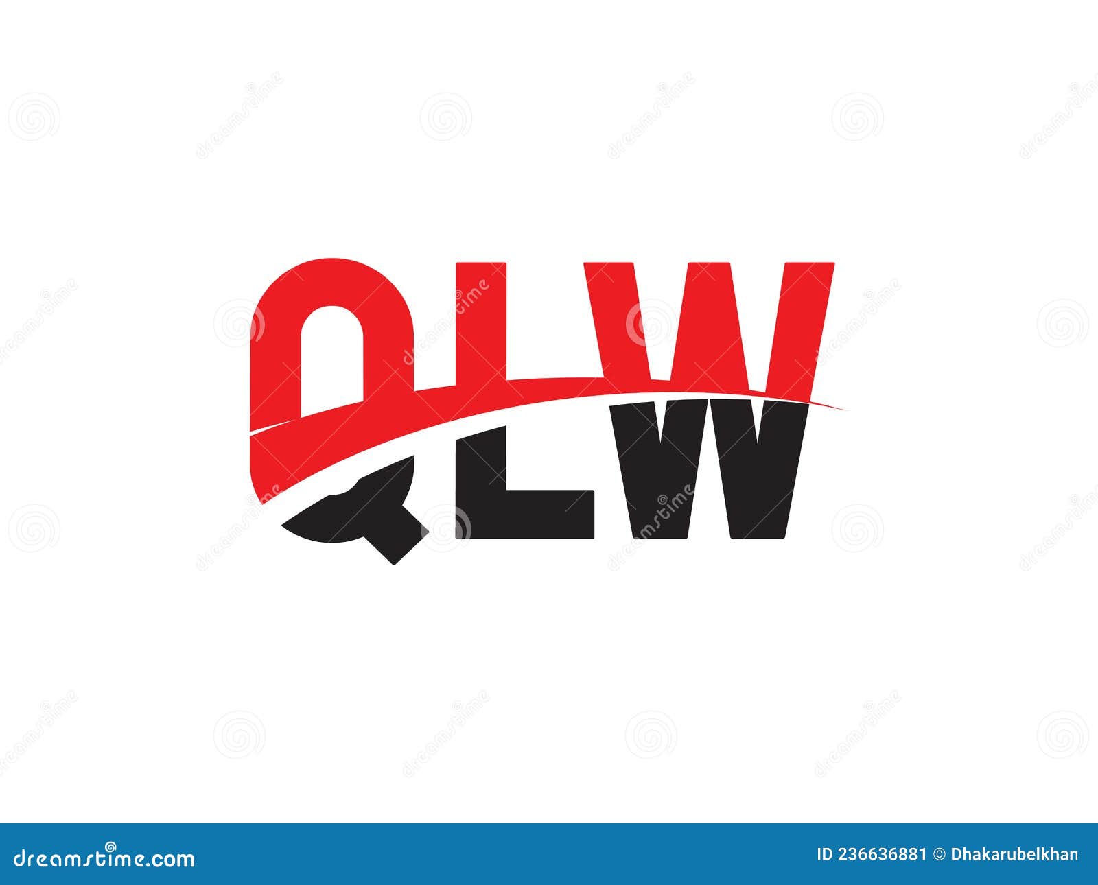 QLW Letter Initial Logo Design Vector Illustration Stock Vector ...