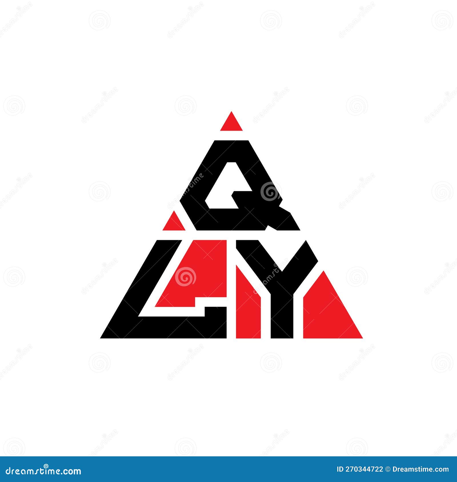 QLY Triangle Letter Logo Design with Triangle Shape. QLY Triangle Logo ...