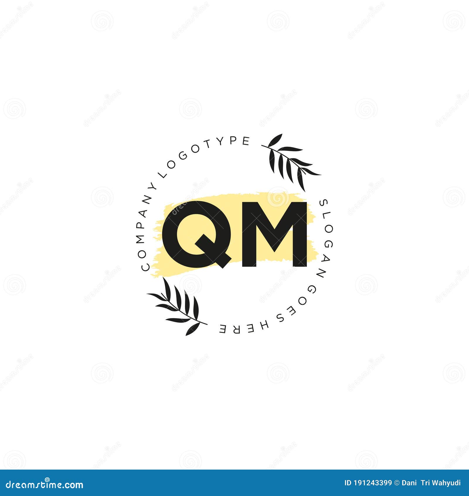 QM Letter Logo Icon Design Template Elements Stock Vector ...