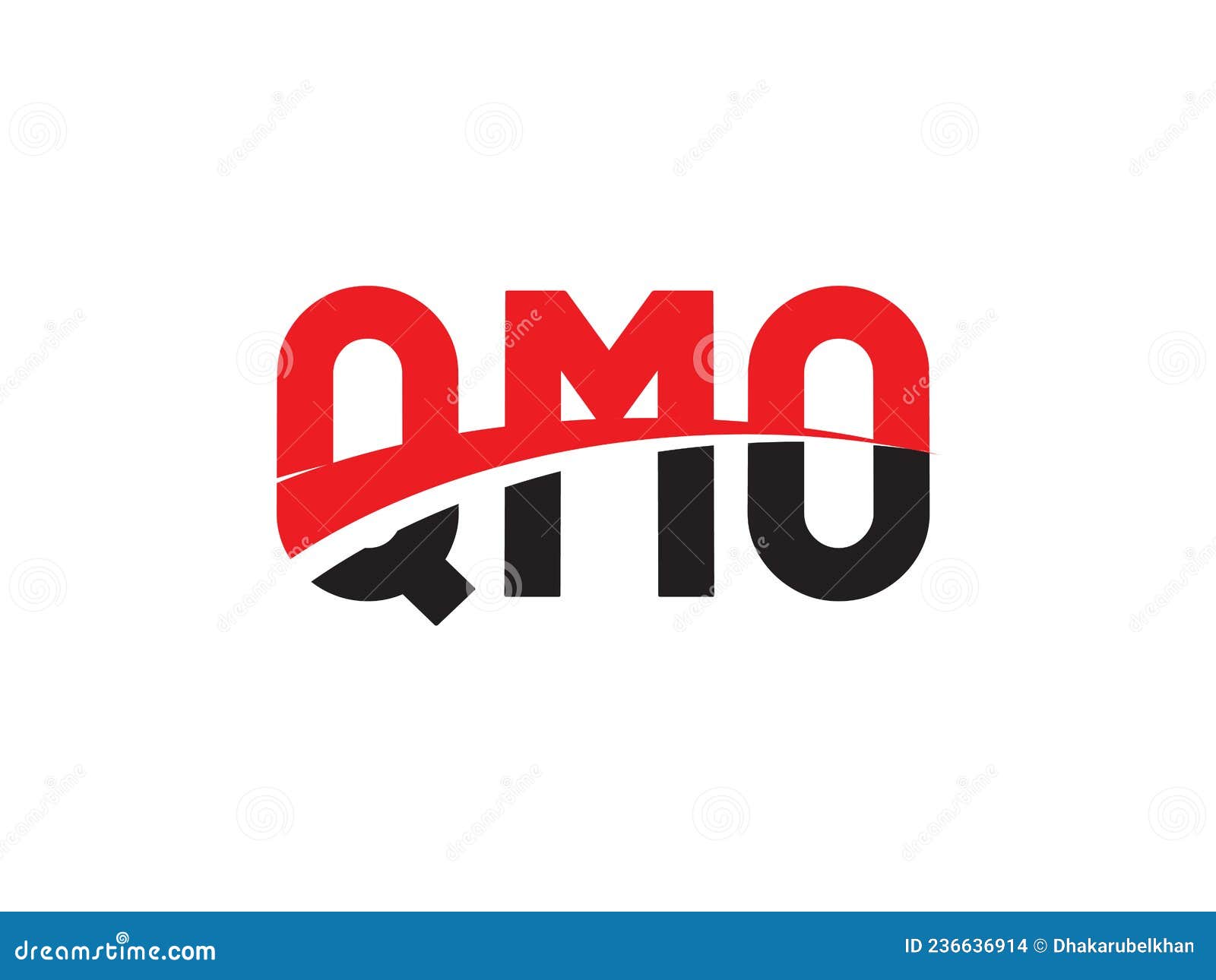 QMO Letter Initial Logo Design Vector Illustration Stock Vector ...