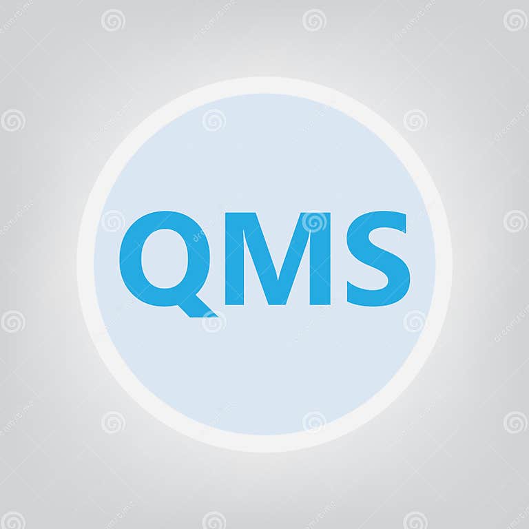 QMS Quality Management System Acronym Stock Vector - Illustration of ...