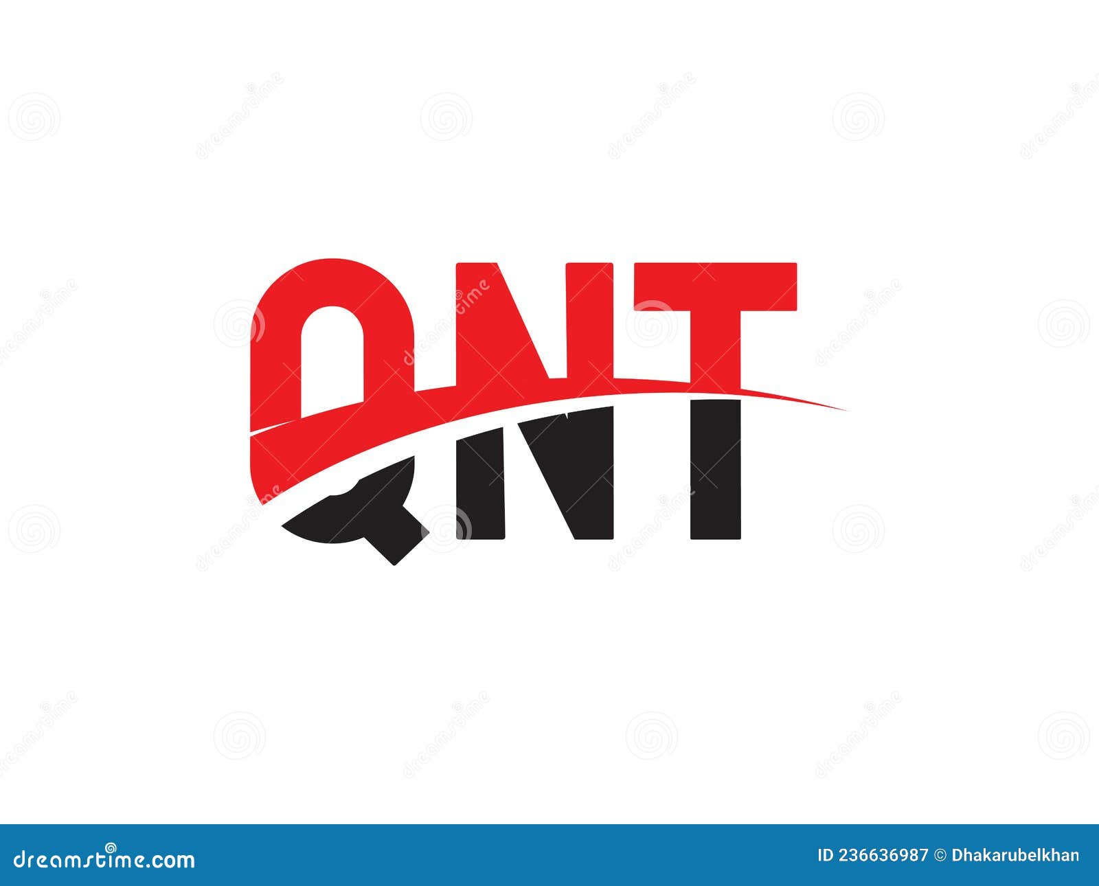QNT Letter Initial Logo Design Vector Illustration Stock Vector ...
