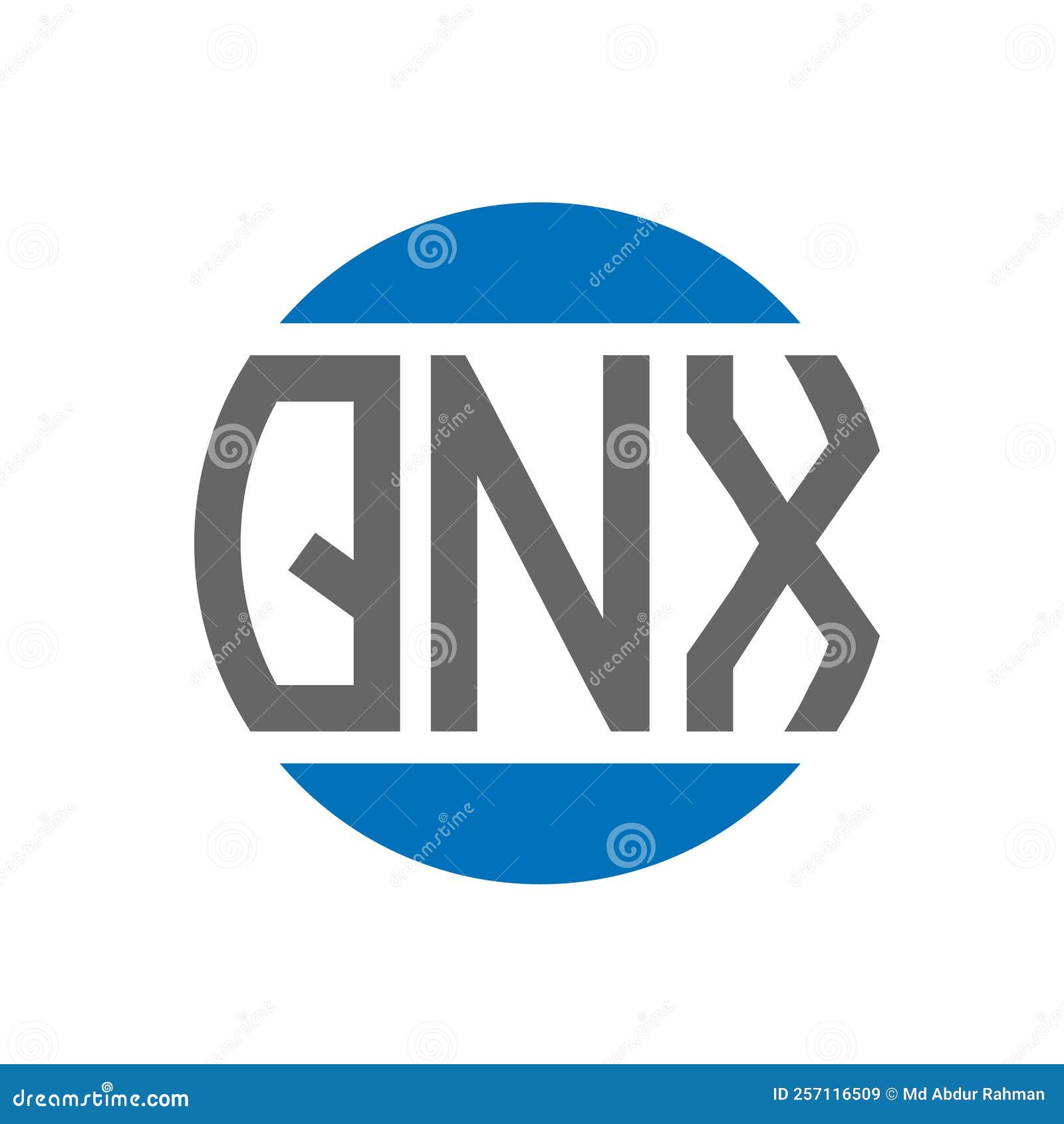 QNX Letter Logo Design on White Background. QNX Creative Initials ...