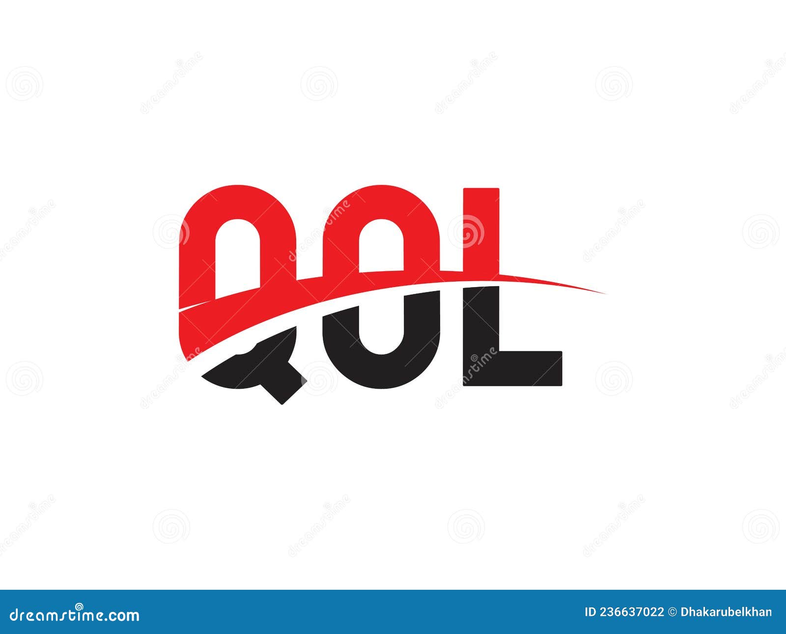 QOL Letter Initial Logo Design Vector Illustration Stock Vector ...