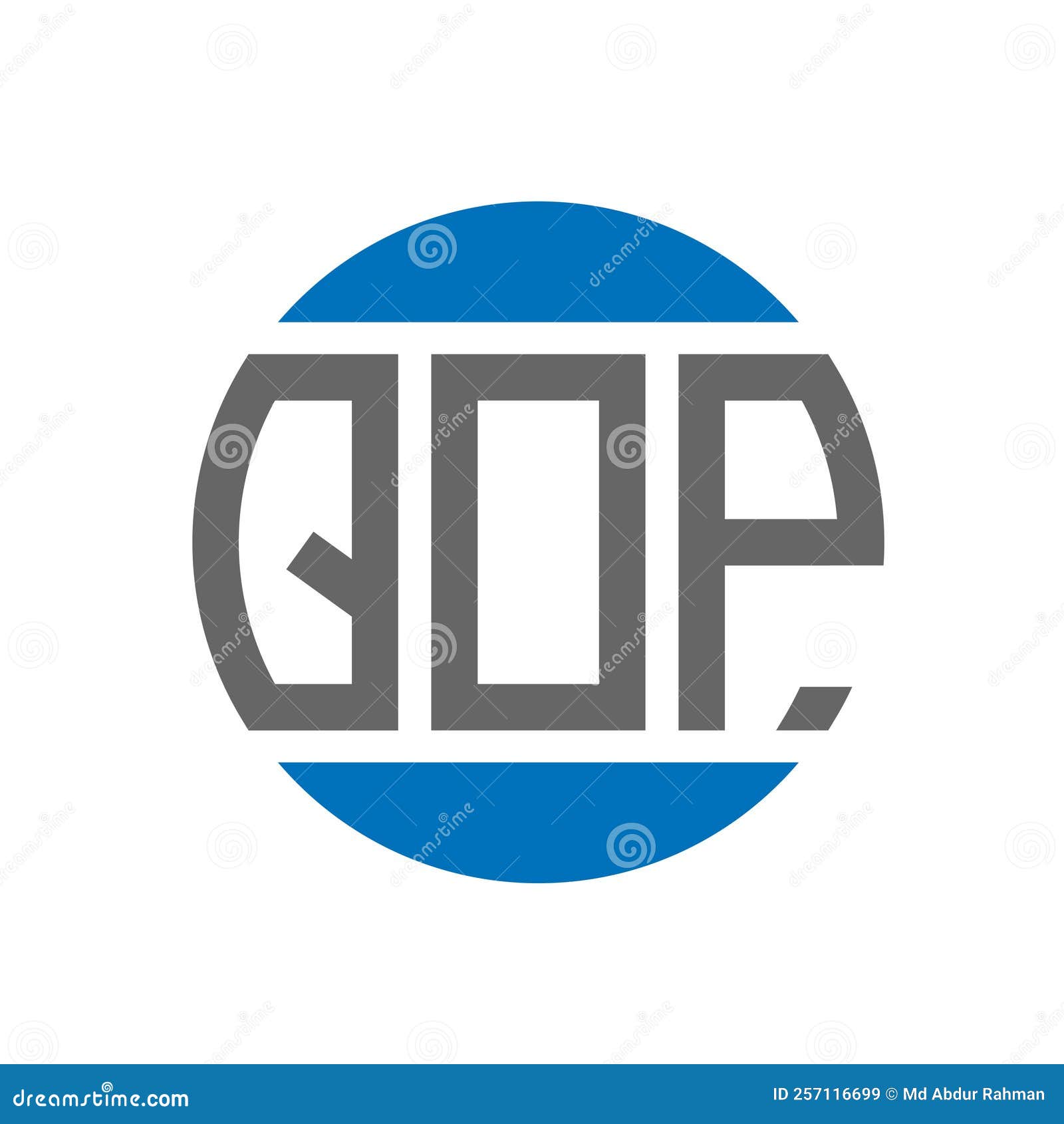 QOP Letter Logo Design on White Background. QOP Creative Initials ...