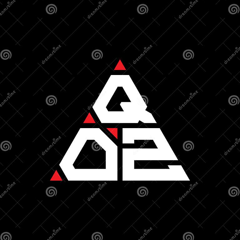 QOZ Triangle Letter Logo Design with Triangle Shape. QOZ Triangle Logo ...