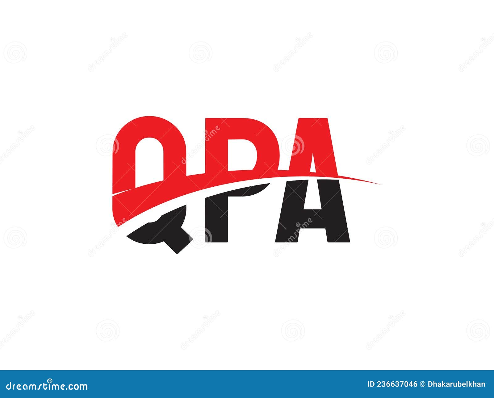 QPA Letter Initial Logo Design Vector Illustration Stock Vector ...