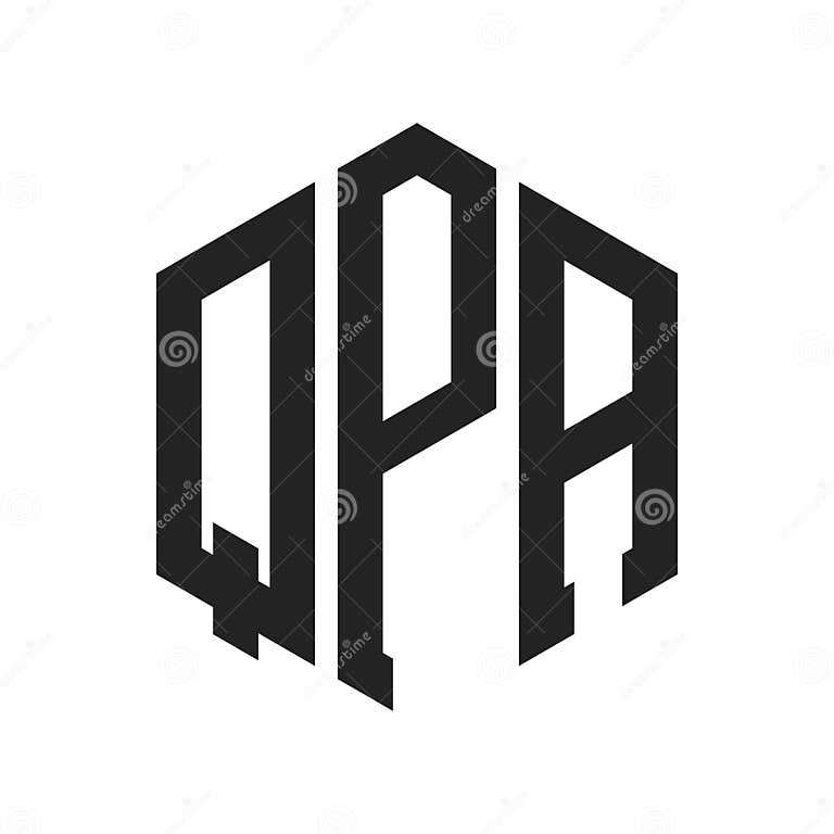 QPA Logo Design. Initial Letter QPA Monogram Logo Using Hexagon Shape ...