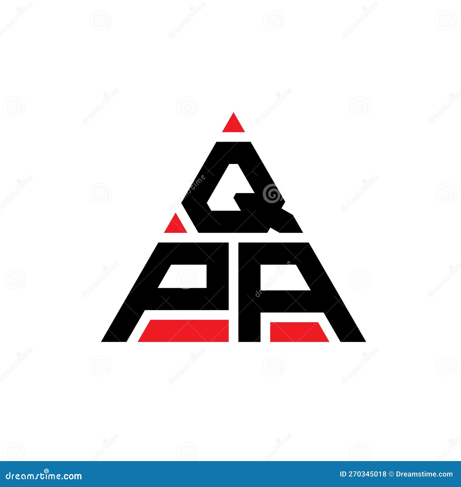 QPA Triangle Letter Logo Design with Triangle Shape. QPA Triangle Logo ...