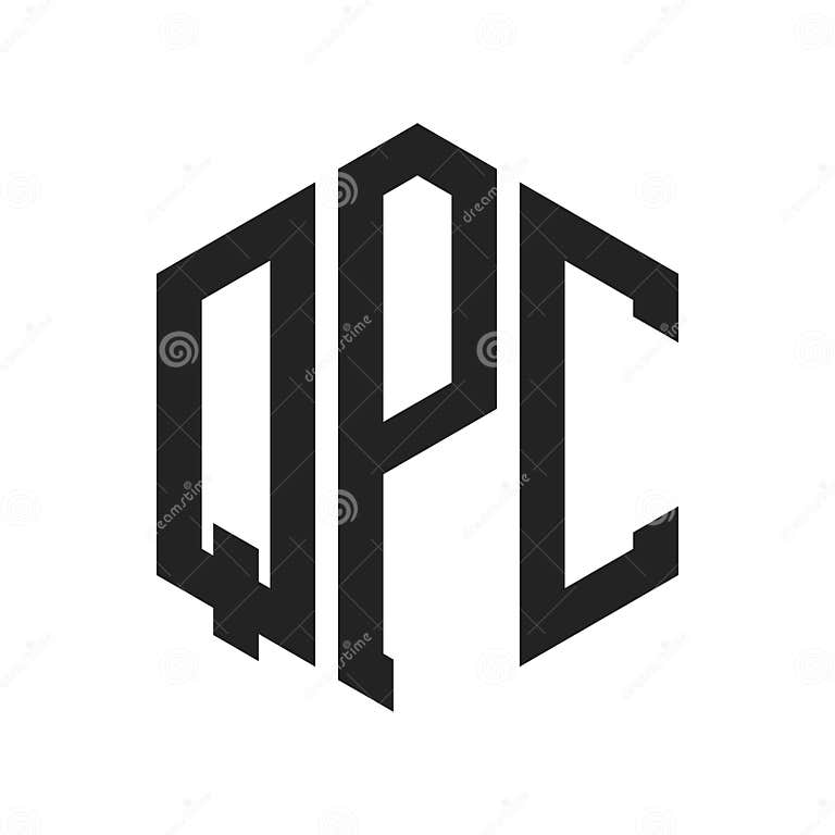 QPC Logo Design. Initial Letter QPC Monogram Logo Using Hexagon Shape ...