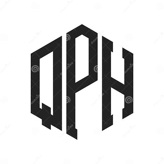 QPH Logo Design. Initial Letter QPH Monogram Logo Using Hexagon Shape ...