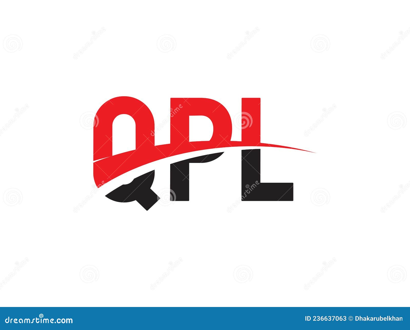QPL Letter Initial Logo Design Vector Illustration Stock Vector ...