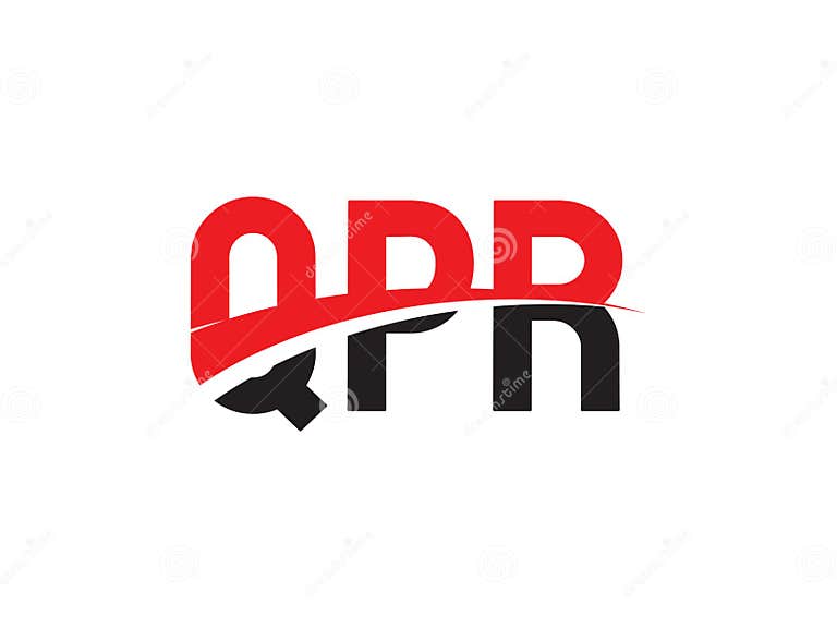 QPR Letter Initial Logo Design Vector Illustration Stock Vector ...