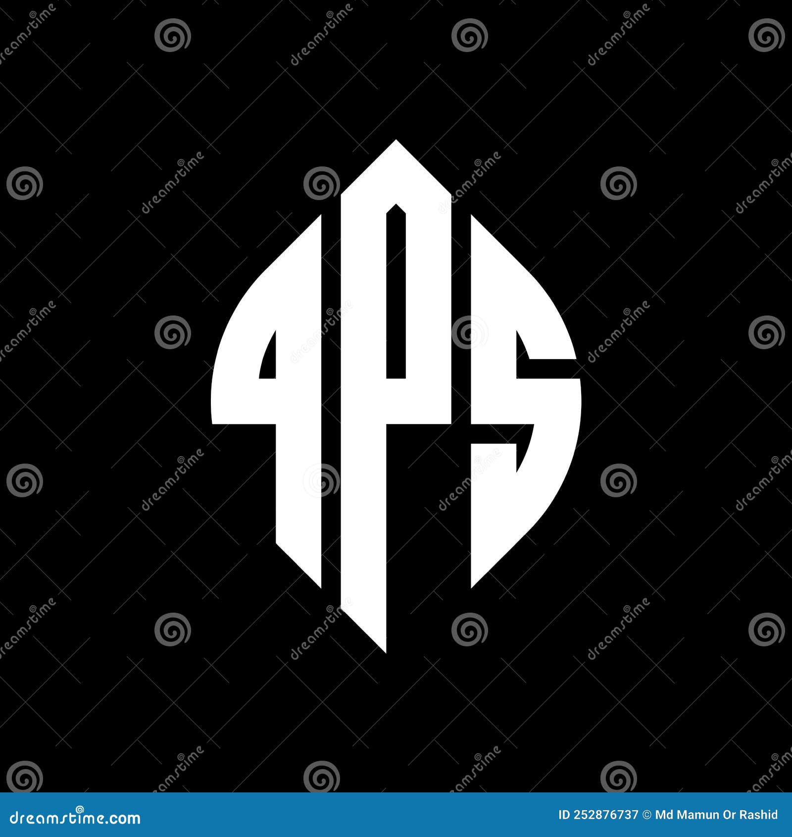 QPS Circle Letter Logo Design with Circle and Ellipse Shape. QPS ...