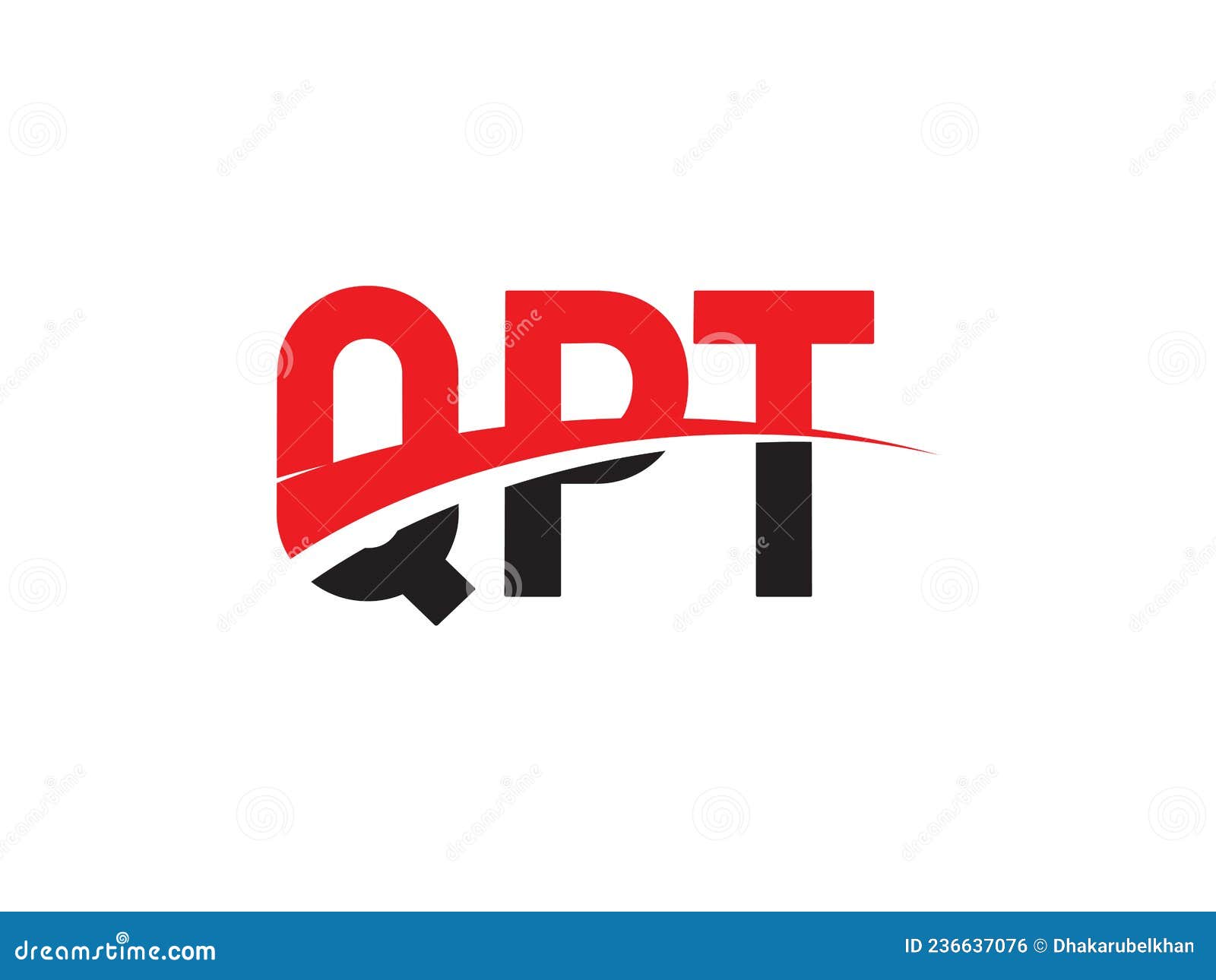 QPT Letter Initial Logo Design Vector Illustration Stock Vector ...