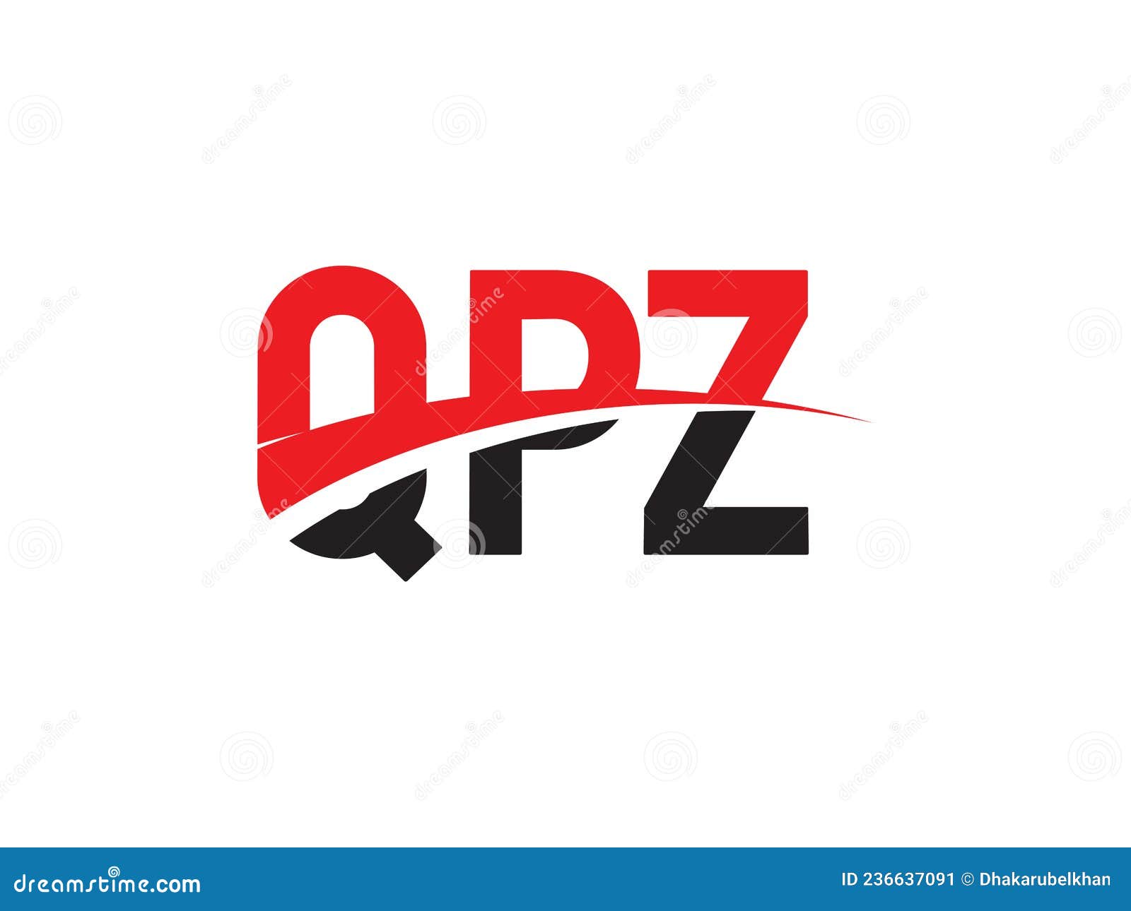 QPZ Letter Initial Logo Design Vector Illustration Stock Vector ...