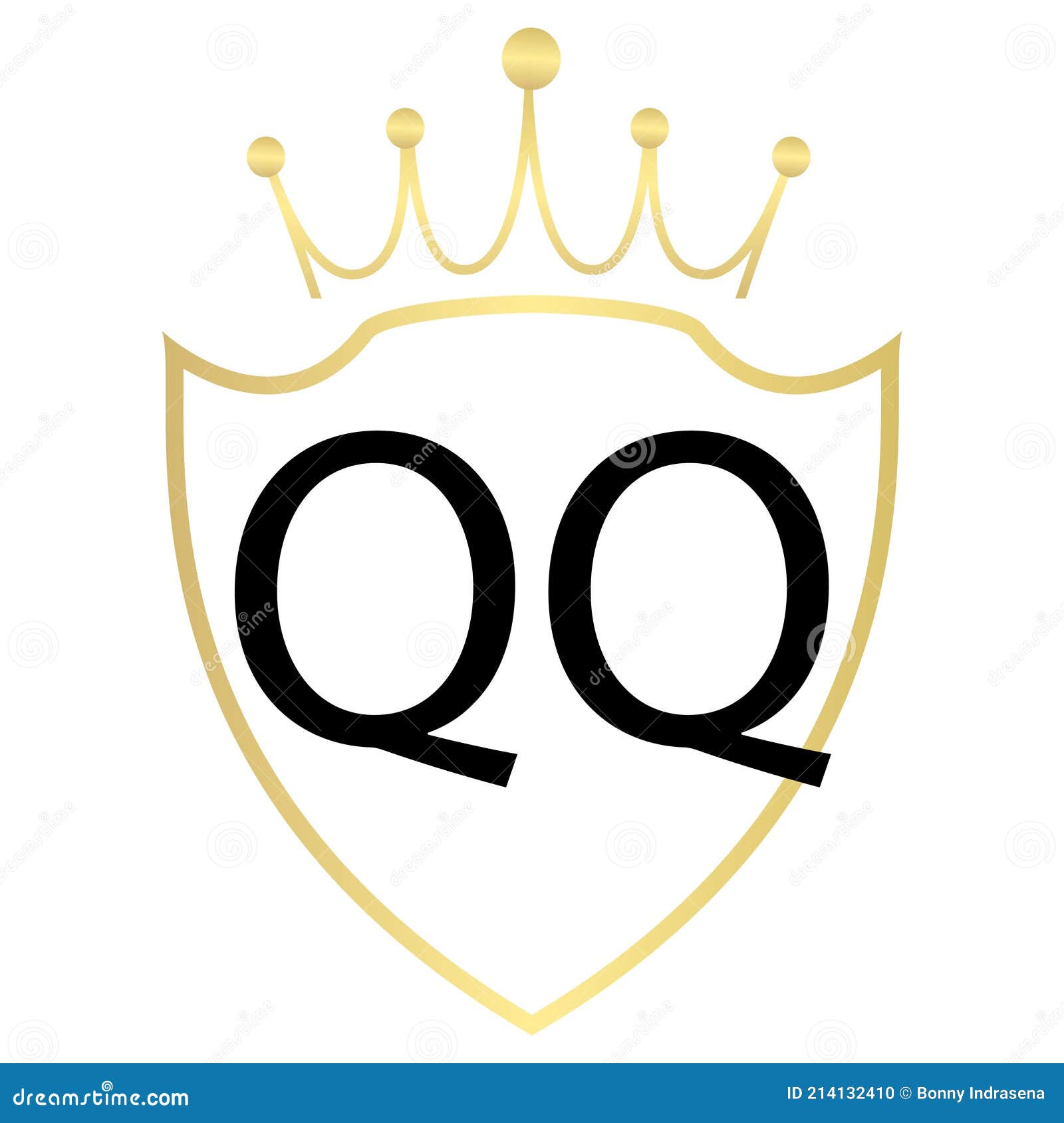 QQ Letter Logo Design with Simple Style Stock Vector - Illustration of ...