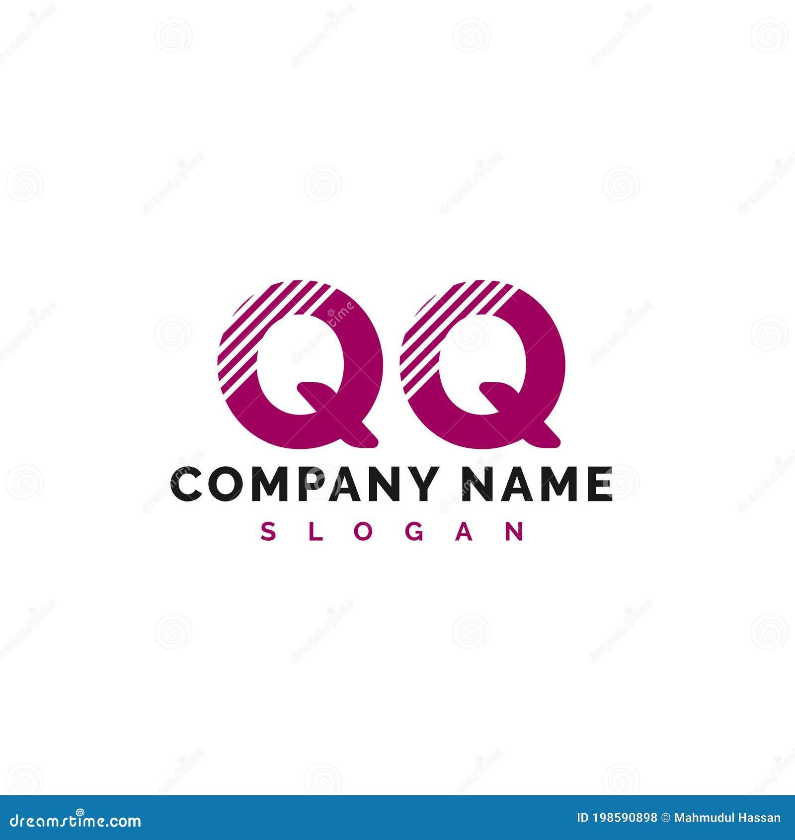 QQ Letter Logo Design. QQ Letter Logo Vector Illustration - Vector ...