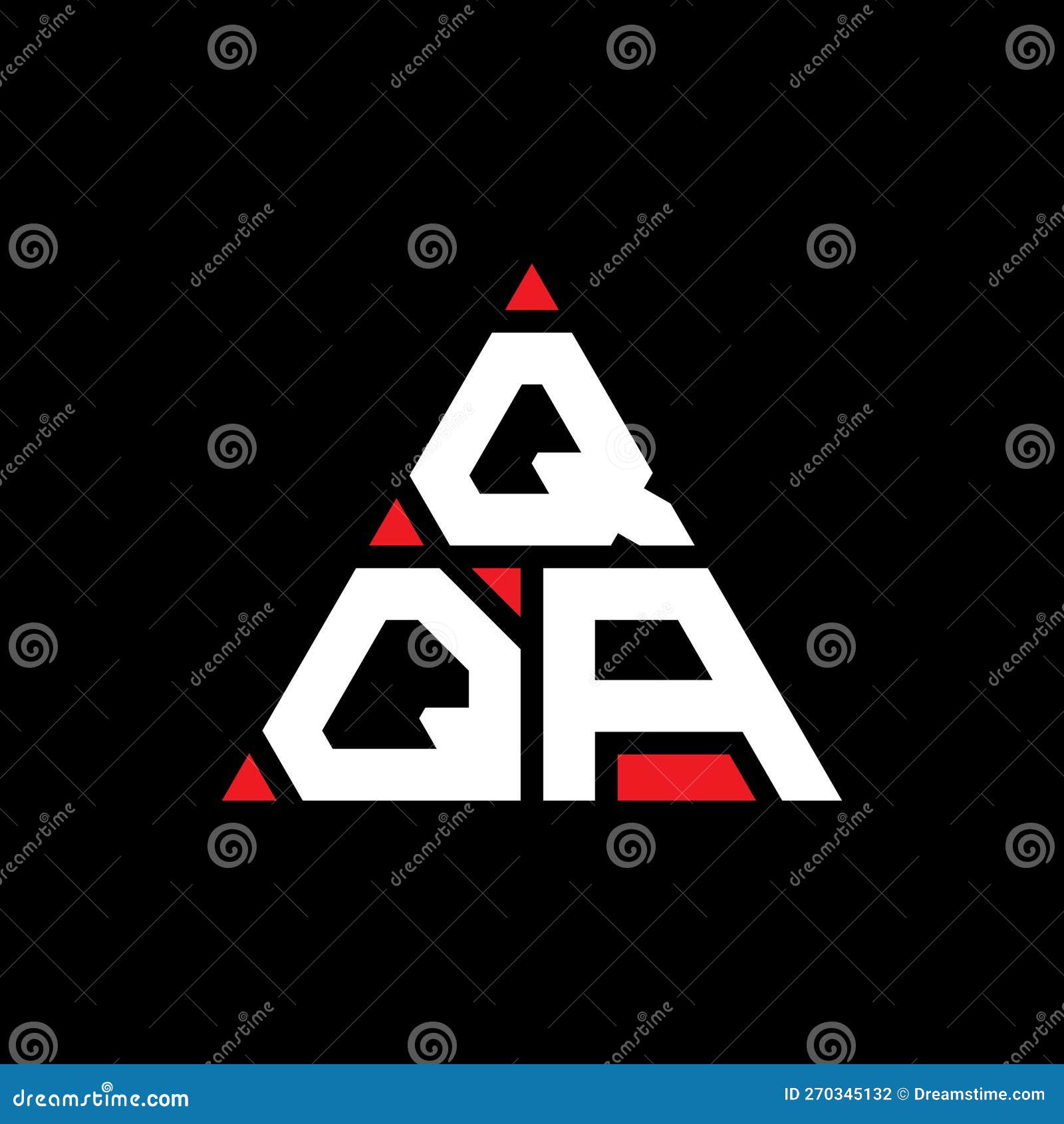 QQA Triangle Letter Logo Design with Triangle Shape. QQA Triangle Logo ...