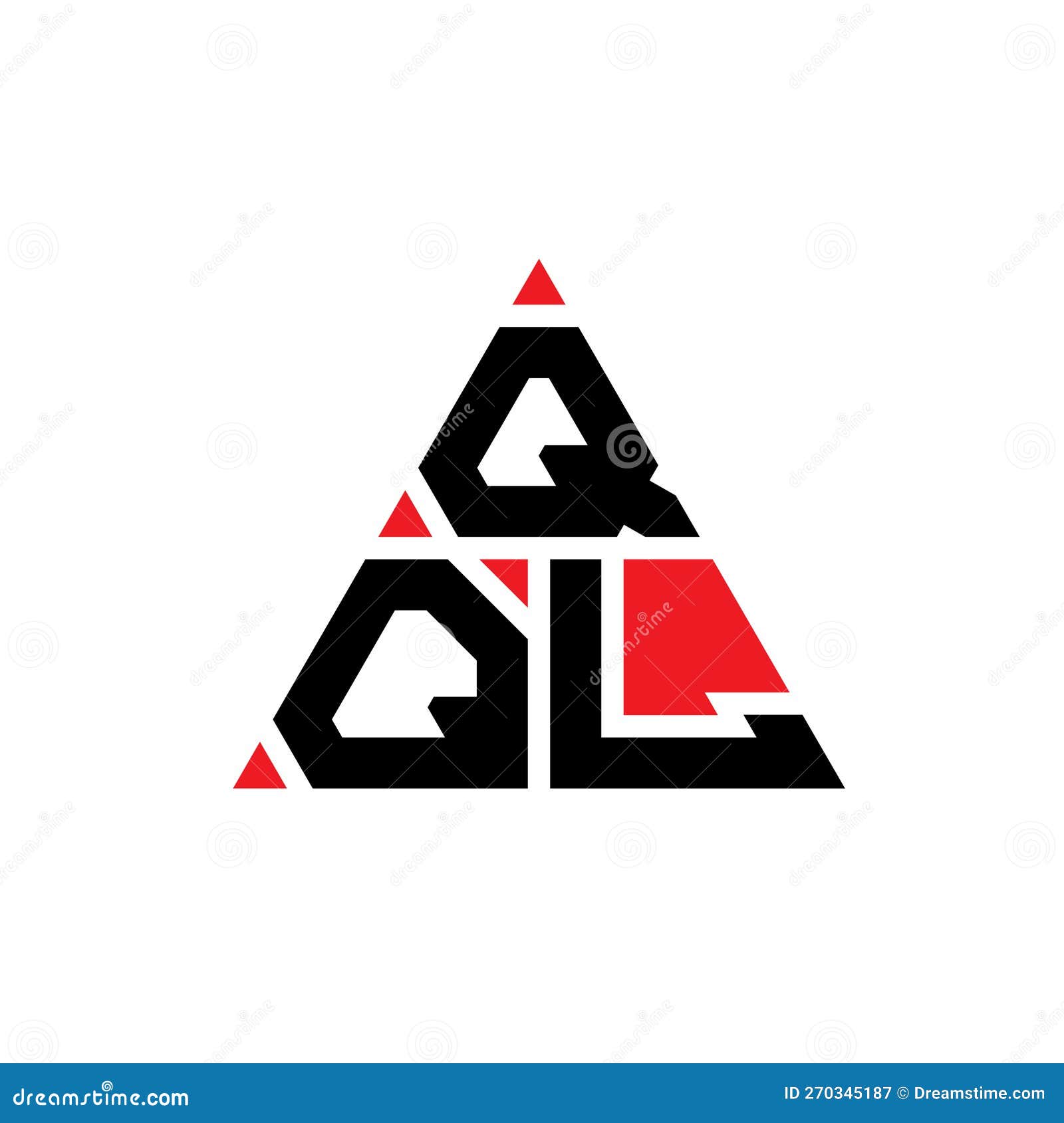 QQL Triangle Letter Logo Design with Triangle Shape. QQL Triangle Logo ...