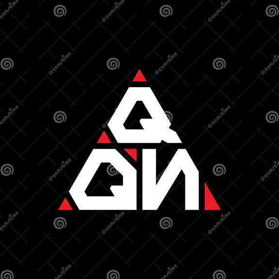 QQN Triangle Letter Logo Design with Triangle Shape. QQN Triangle Logo ...