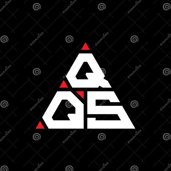 QQS Triangle Letter Logo Design with Triangle Shape. QQS Triangle Logo ...