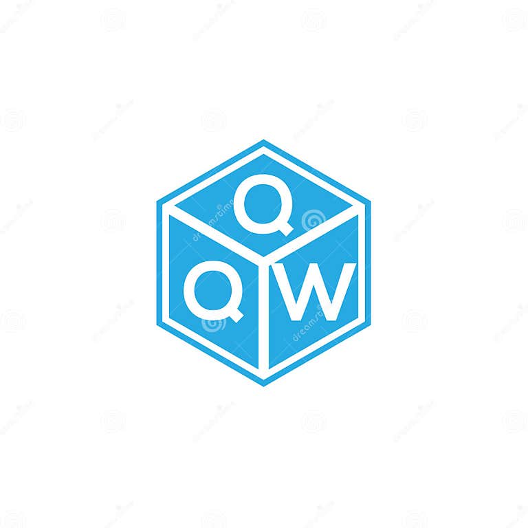 QQW Letter Logo Design on Black Background. QQW Creative Initials ...