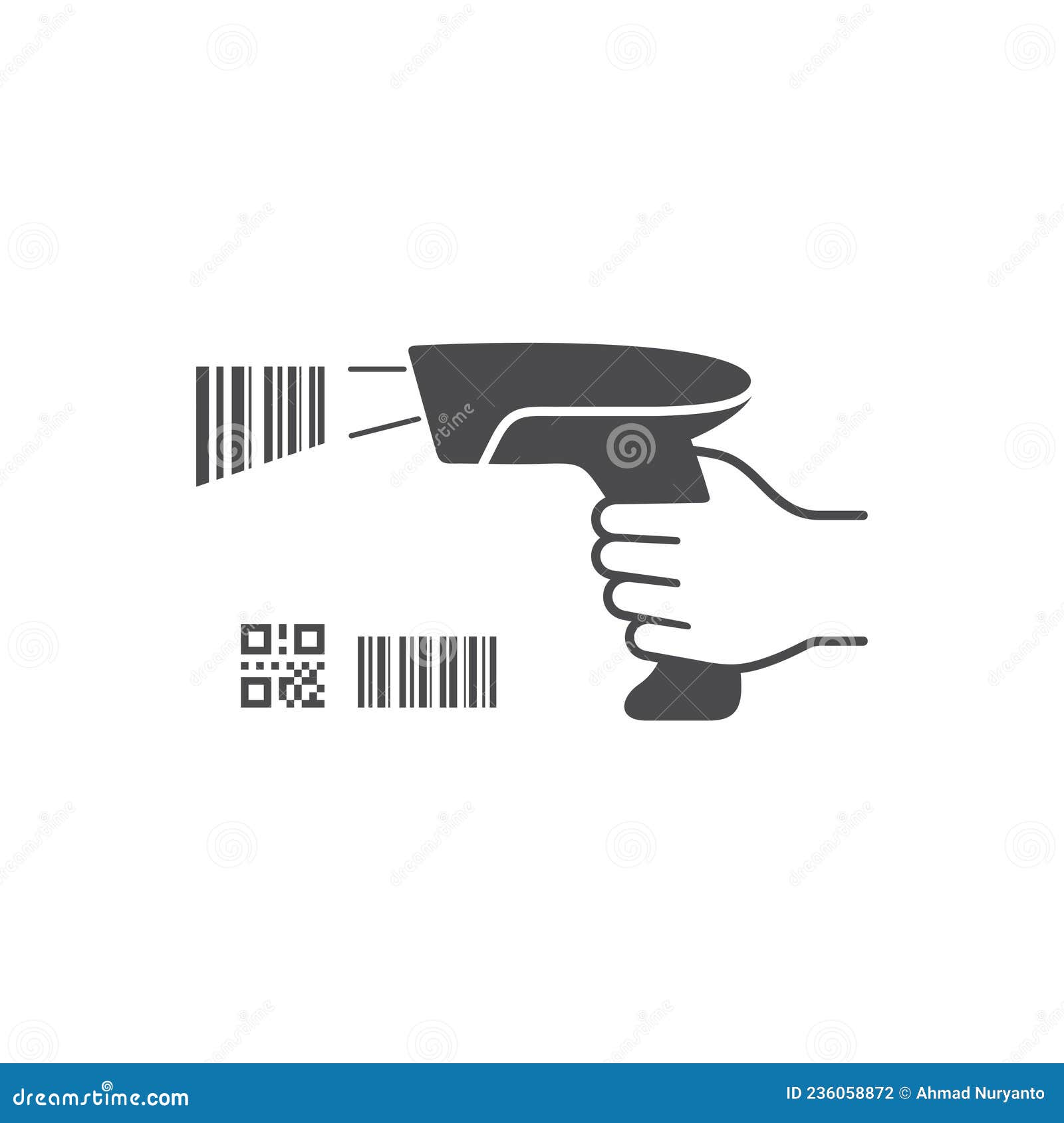 Qr and Barcode Scanner Icon Stock Illustration - Illustration of ...