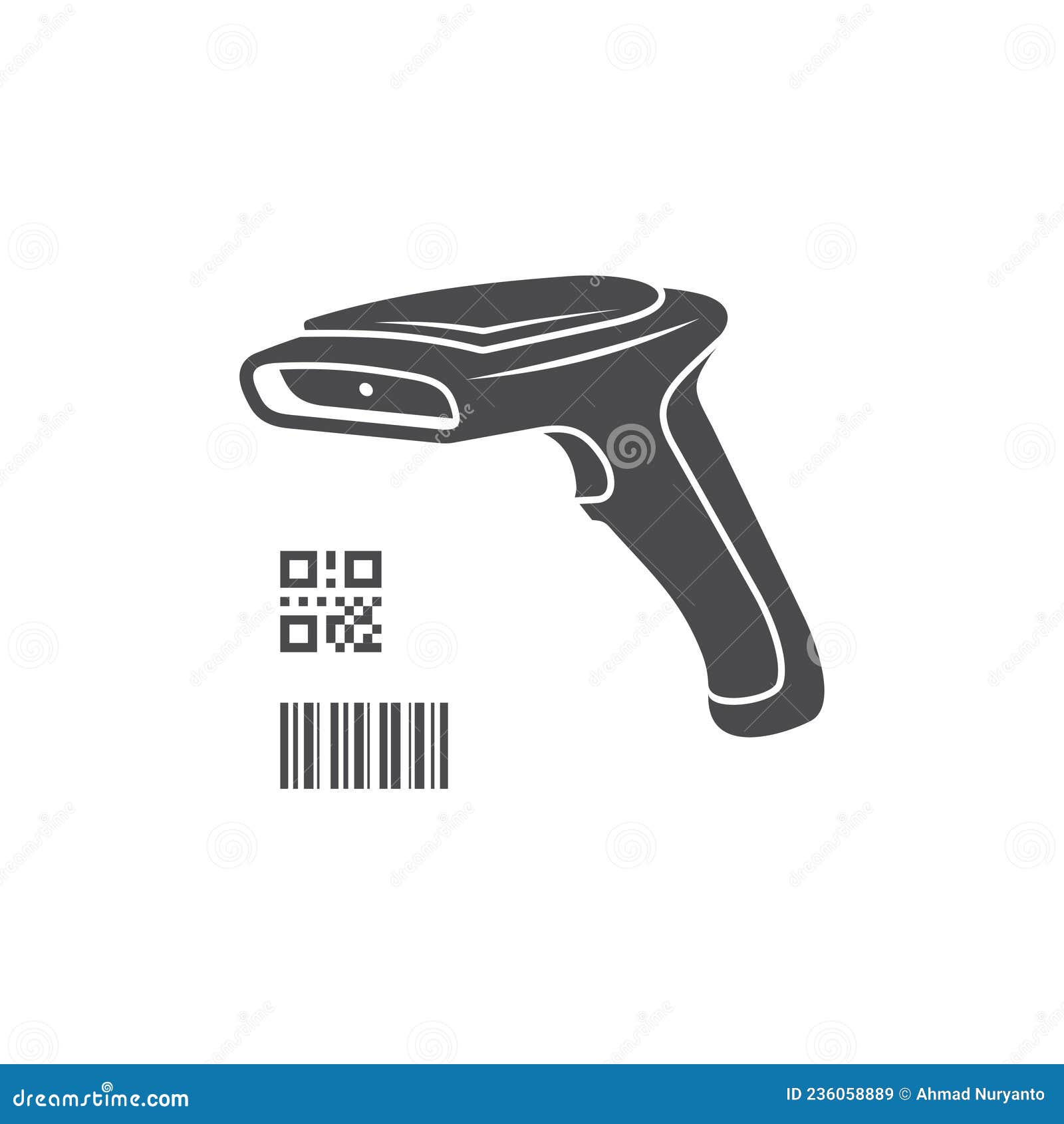 Qr and barcode scanner stock illustration. Illustration of ... Qr and barcode scanner stock illustration. Illustration of ...
