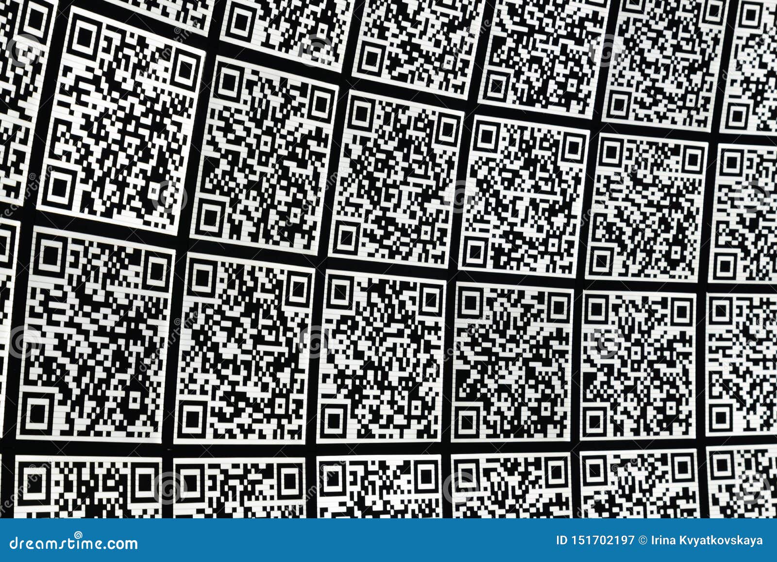 QR Code Abstract Bacground. Hi Tech Backdrop Stock Illustration ...