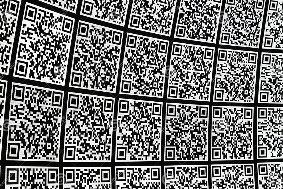 QR Code Abstract Bacground. Hi Tech Backdrop Stock Illustration ...