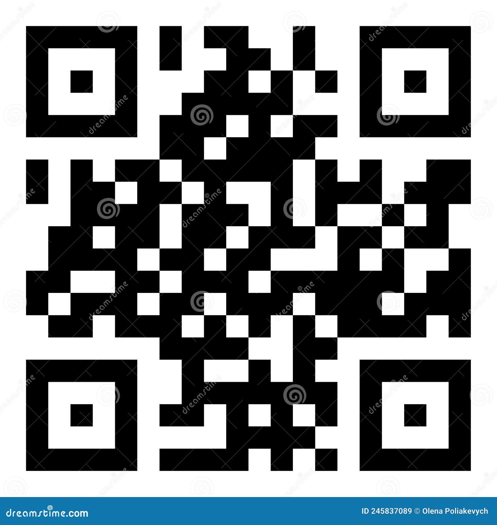 Qr Code in Abstract Style. Smartphone Scan. Qr Code Scan Icon. Vector ...