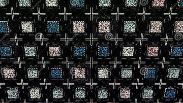 QR Code Abstract Technology Background, Seamless Loop. Animation Stock ...
