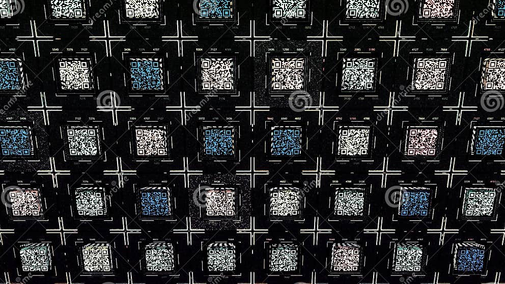 Qr Code Abstract Technology Background Seamless Loop Animation Stock Image Image Of Business