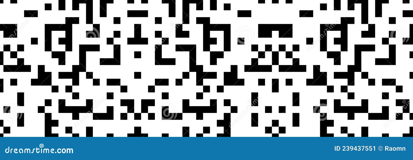 QR Code Art Illustration Fantasy Header Design Stock Illustration ...
