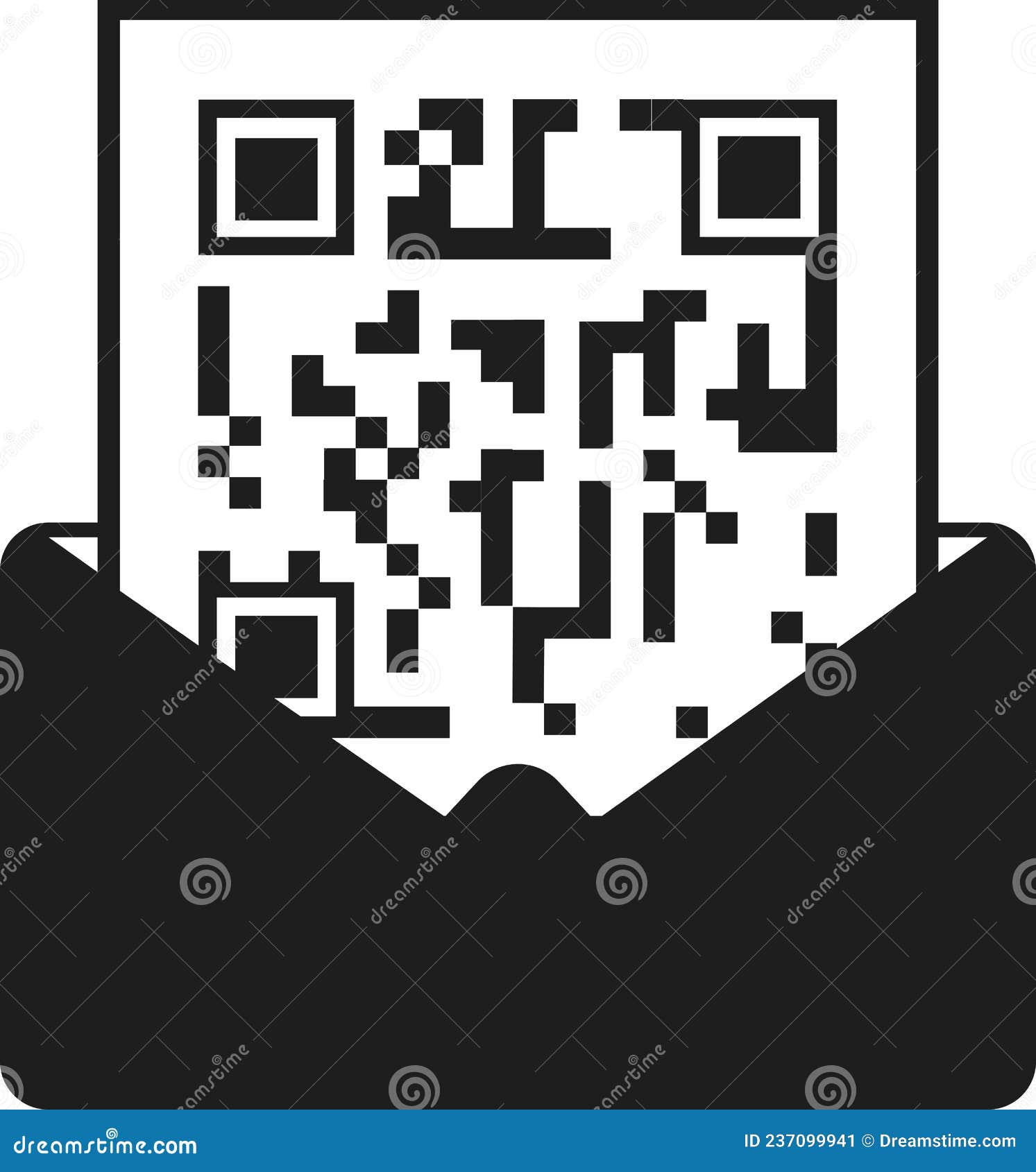 White Envelope Qr Code Stock Illustrations – 11 White Envelope Qr Code ...
