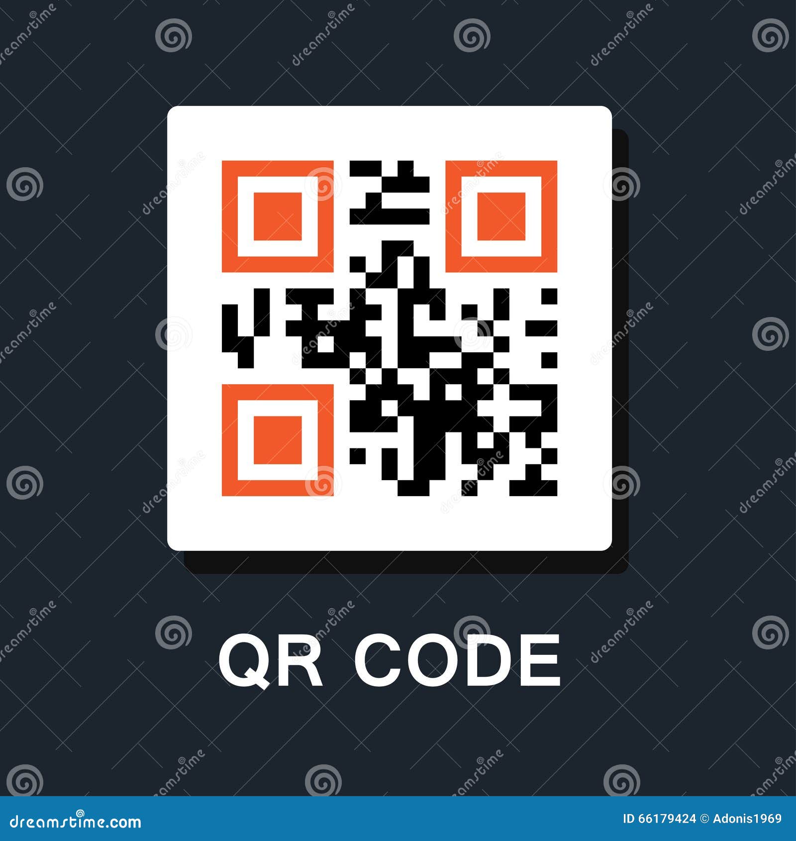QR code stock vector. Illustration of response, technology - 66179424