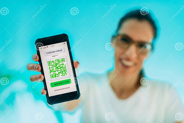 QR Code on Corona Virus App Designed To Keep the Virus from Spreading ...