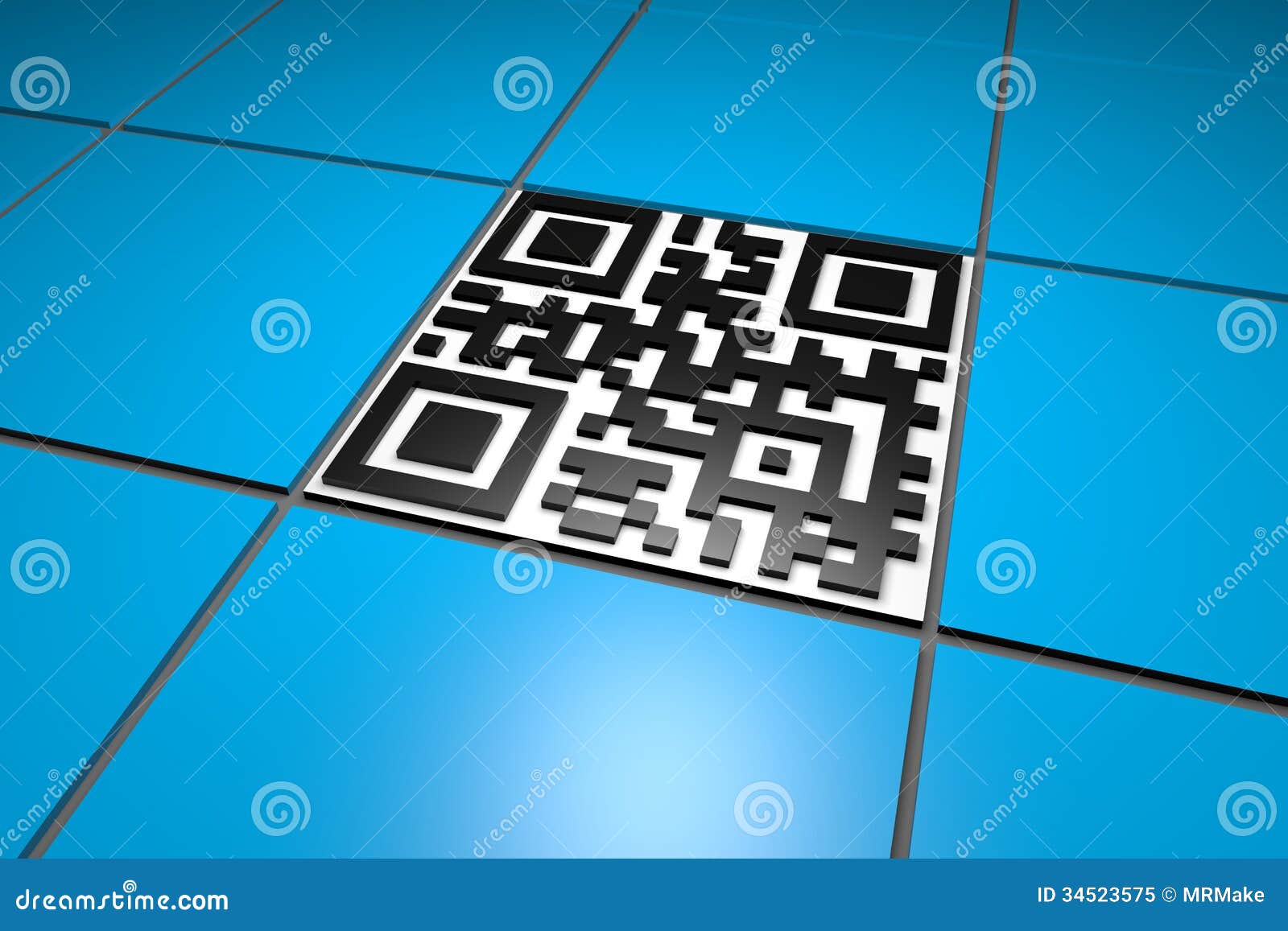 QR Code stock illustration. Illustration of barcode, destination - 34523575