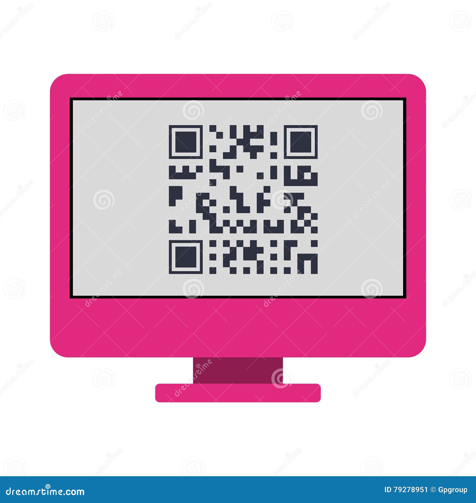 QR code design stock vector. Illustration of software - 79278951