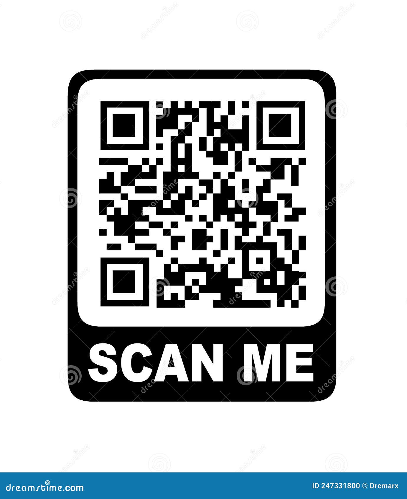 QR code example in black stock illustration. Illustration of data ... QR code example in black stock illustration. Illustration of data ...
