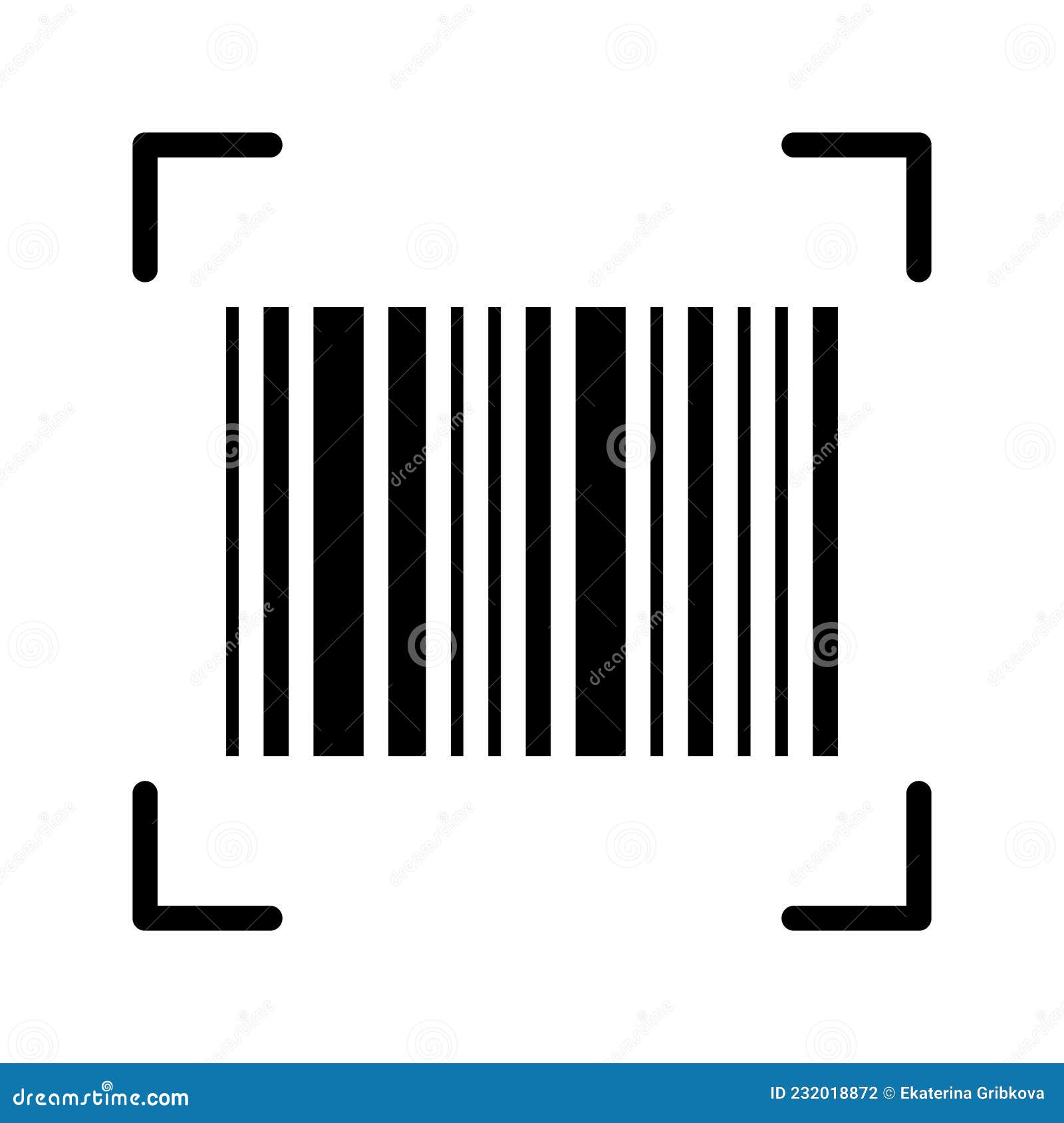 RFID, Qr Code, Barcode Line Icon Set. Price Tag Scanner, Label Reader ...