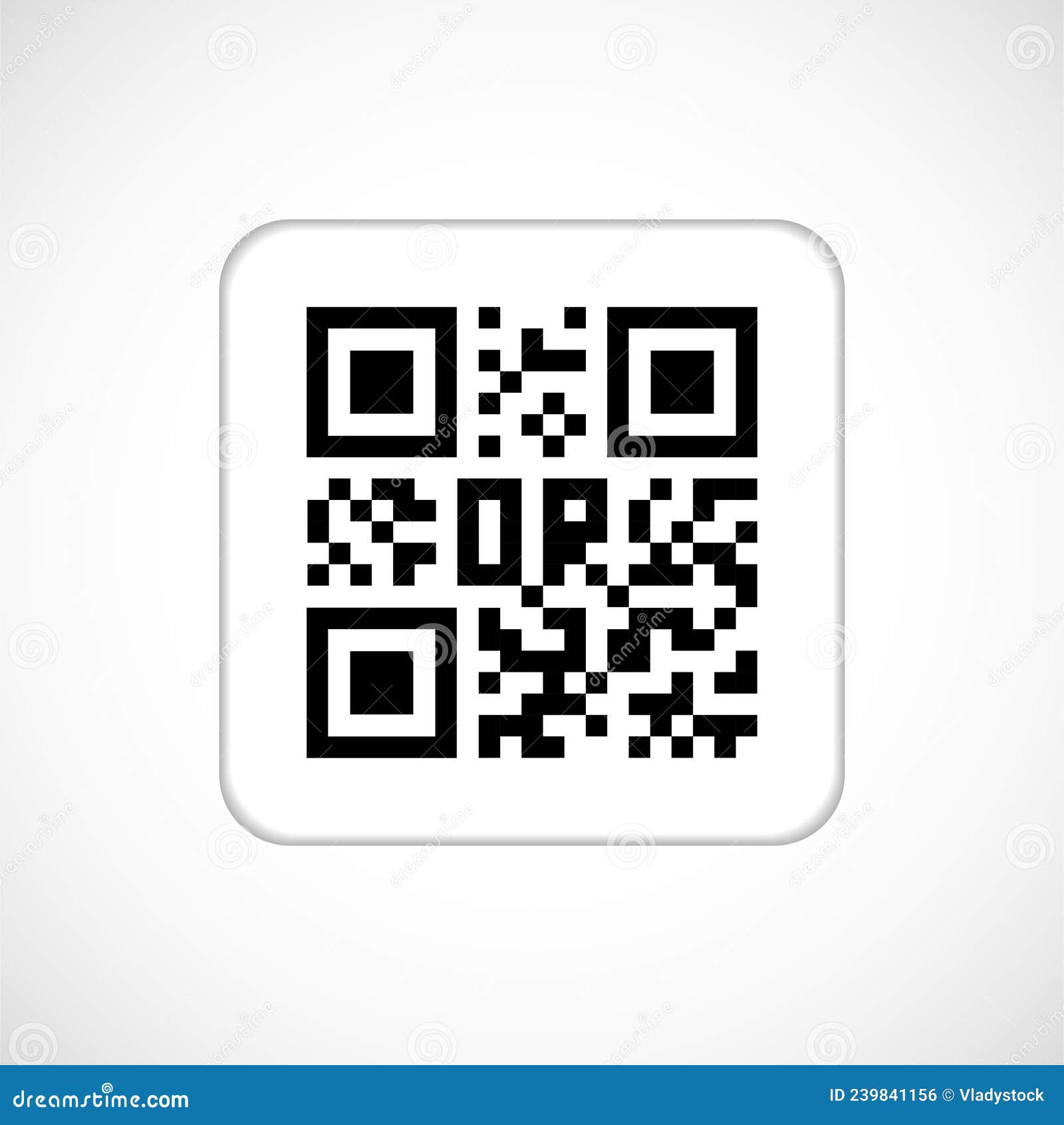 Qr Code Icon. Black Scan Code Logo, Barcode Identification Stock Vector ...