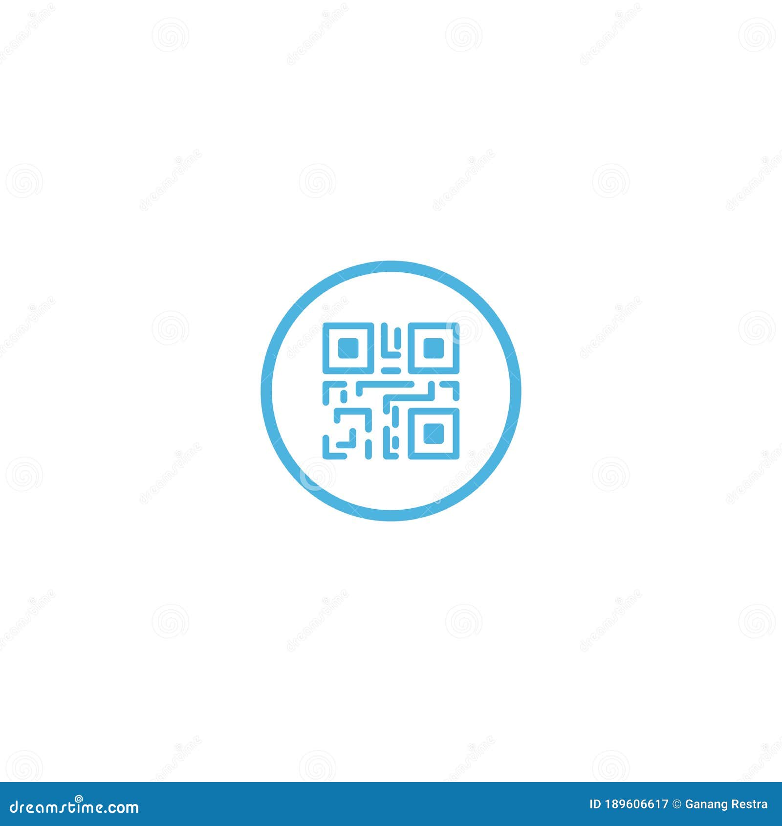 QR Code Icon Flat Vector Logo Design Trendy Stock Illustration ...