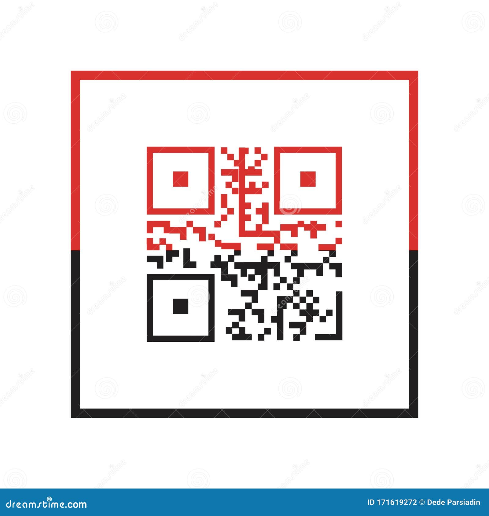 QR Code Icon - Identification Elements Illustrations, Vector Sign ...