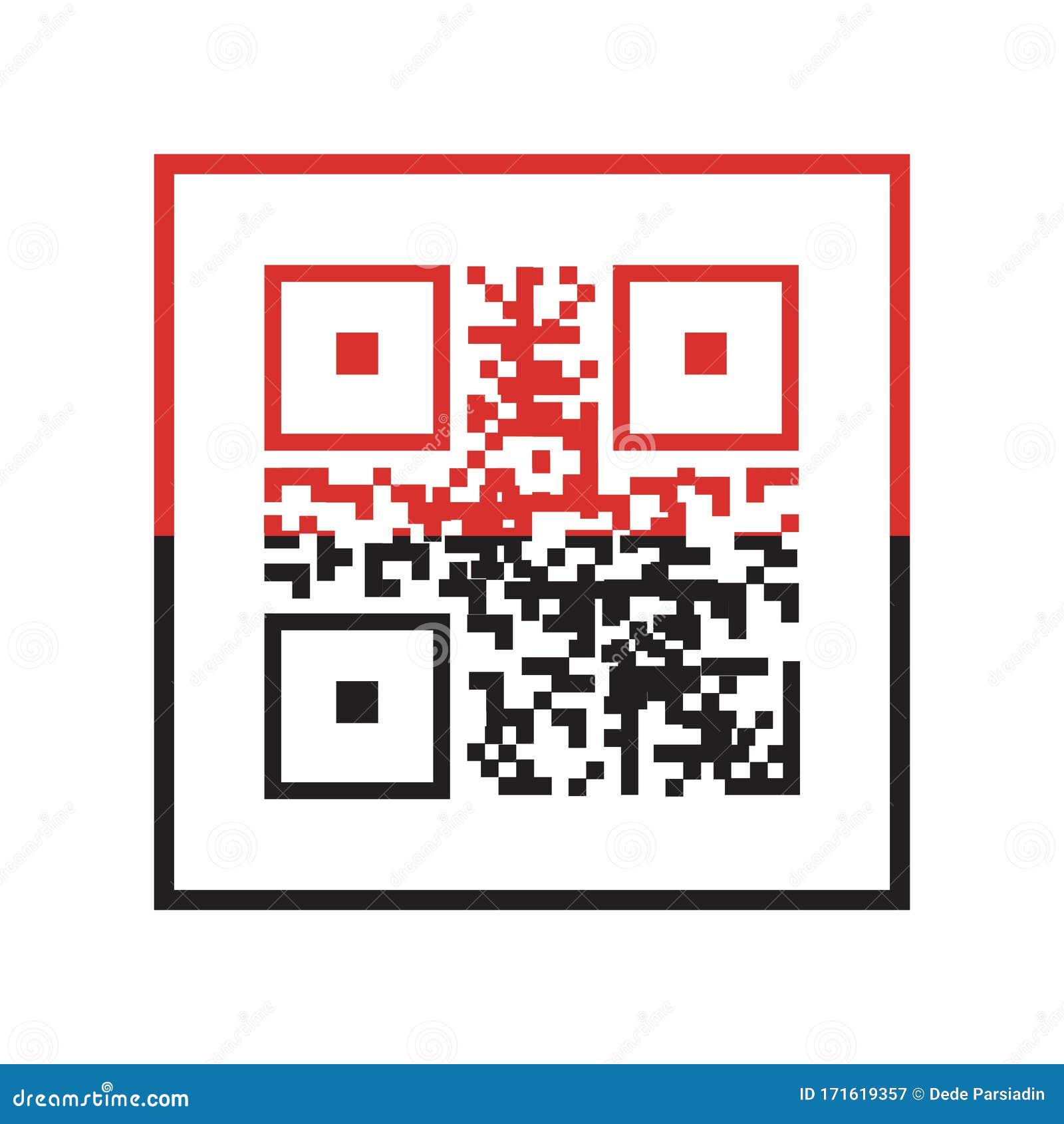 QR Code Icon - Identification Elements Illustrations, Vector Sign ...
