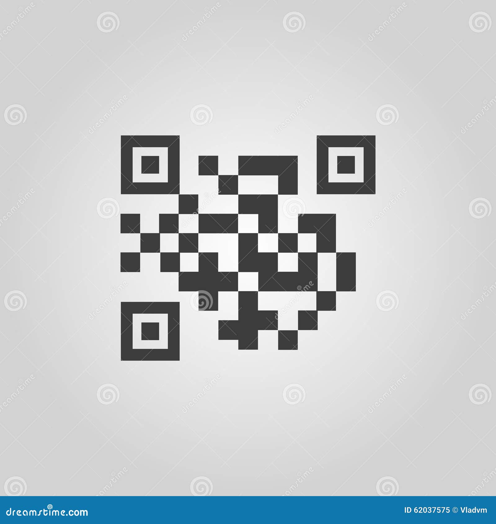 The QR Code Icon. Link and URL Symbol Stock Illustration - Illustration ...