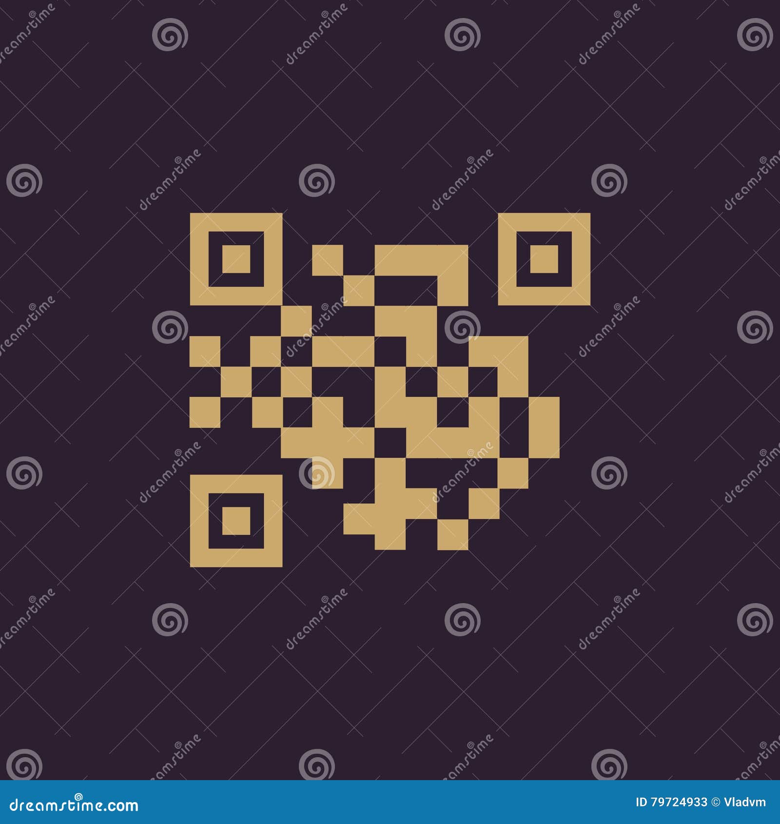 The QR Code Icon. Link and URL Symbol Stock Vector - Illustration of ...