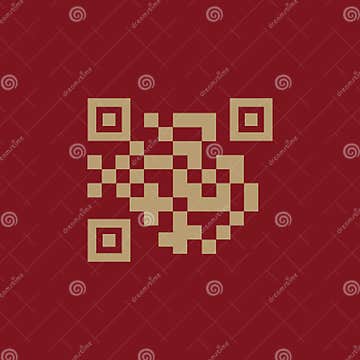 The QR Code Icon. Link and URL Symbol Stock Vector - Illustration of ...